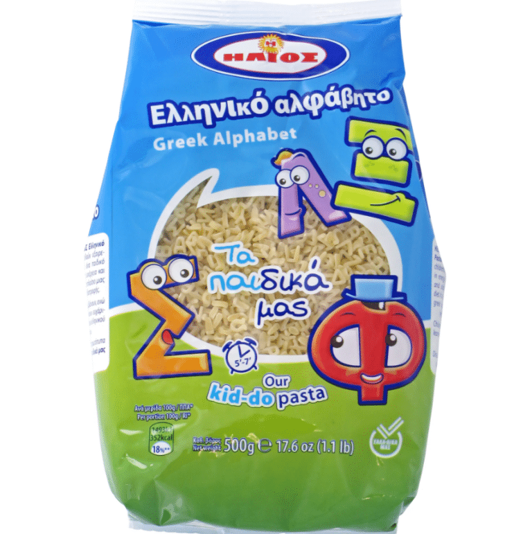 Helios Greek Alphabet Pasta 500g - Greek Food Shop by Select Bakery